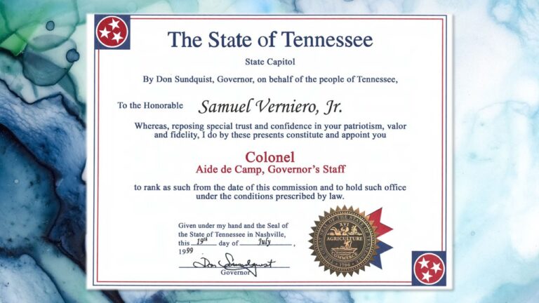 Commendations - The Verniero Commission Commendations